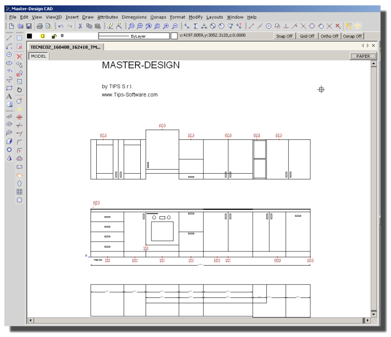 Begin to modify your project with MD-CAD.